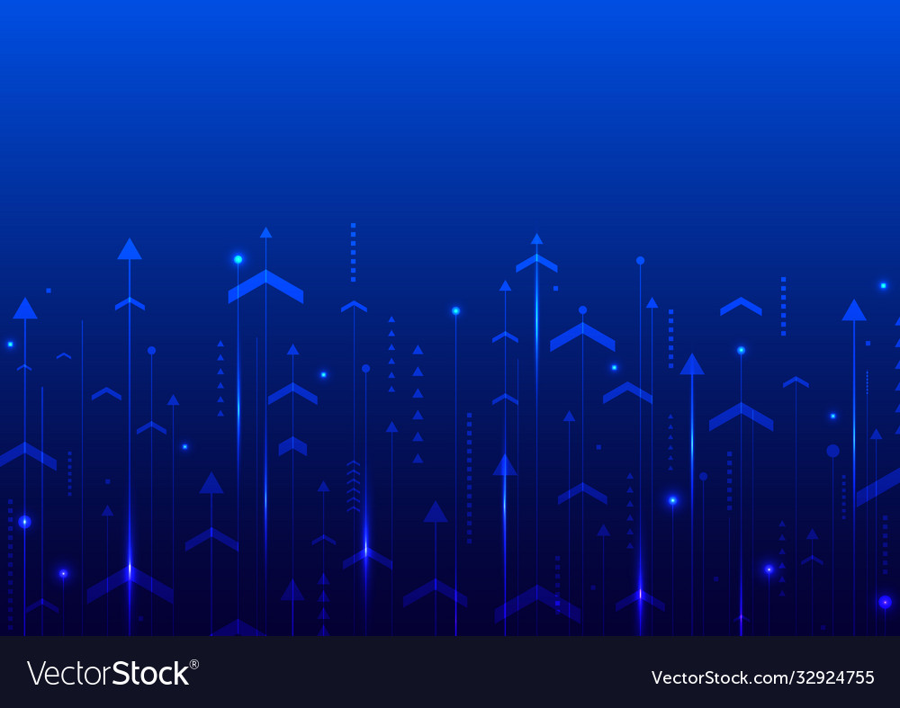 Abstract technology concept arrow and lines Vector Image