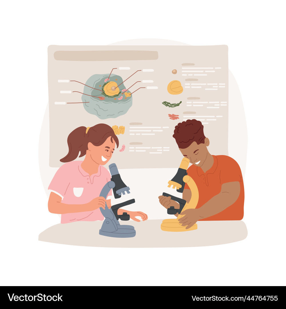 Biology isolated cartoon Royalty Free Vector Image