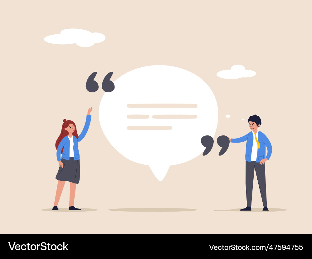 Communication concept people or couple talk Vector Image