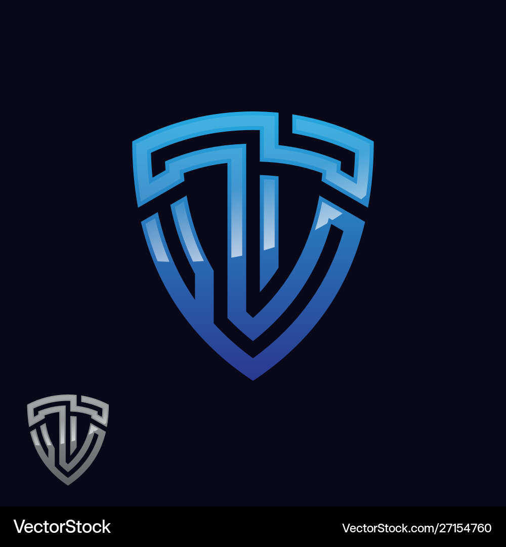 Abstract symbol letter t Royalty Free Vector Image