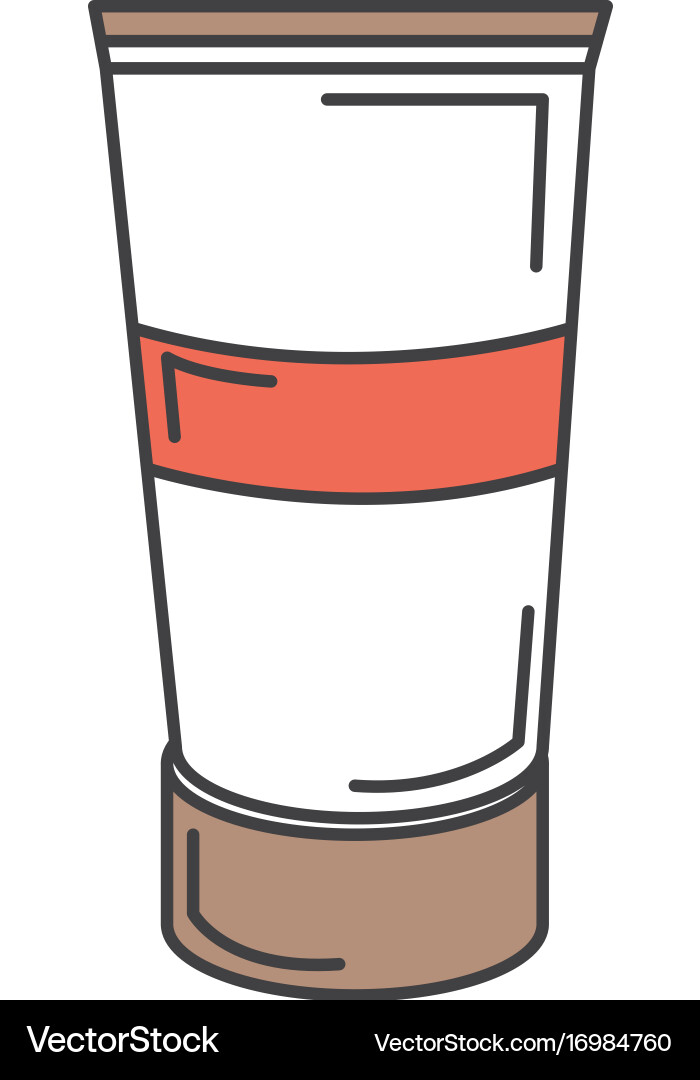 Cream bottle care product Royalty Free Vector Image