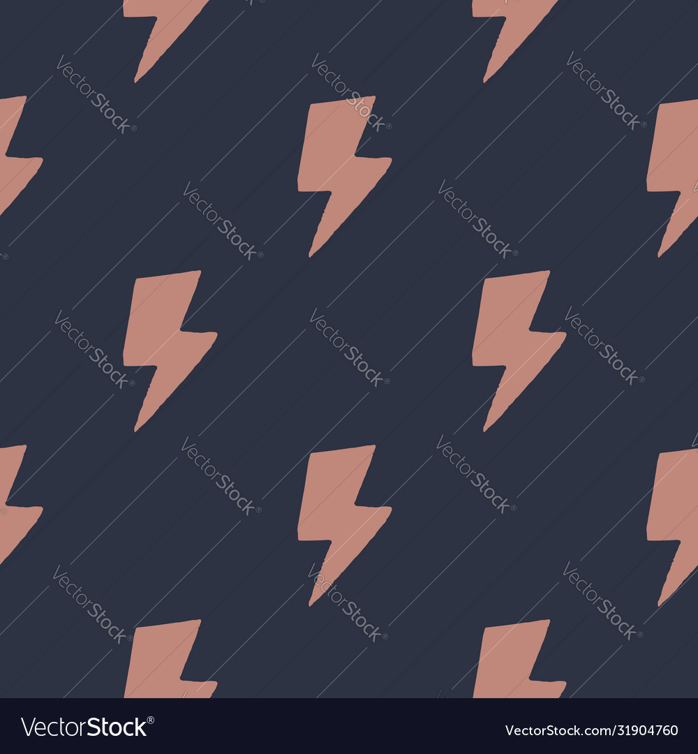 Geometric thunder backdrop seamless pattern Vector Image