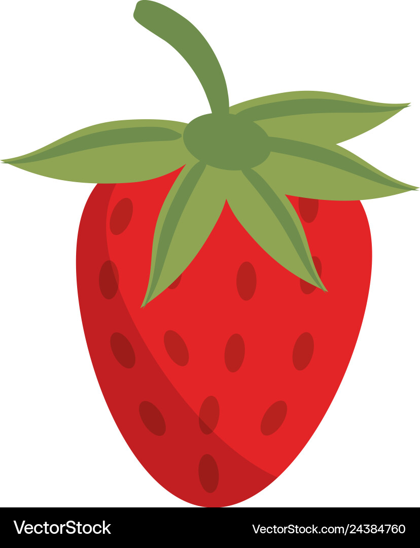 Strawberry fruit fresh food Royalty Free Vector Image