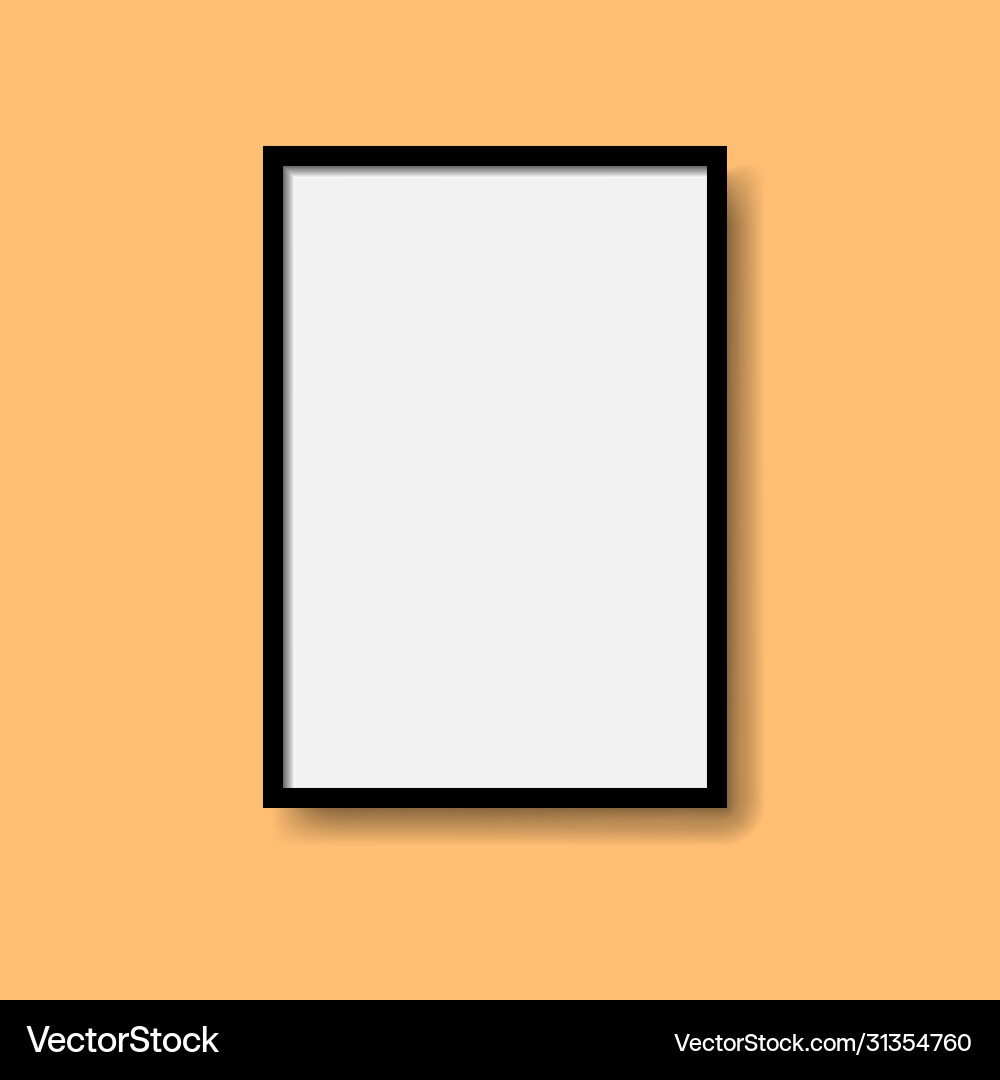 Wall picture frame painting modern blank Vector Image