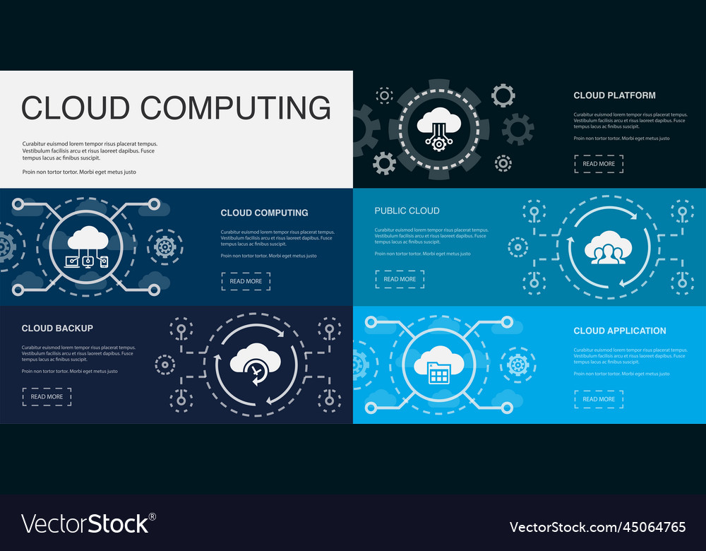 Cloud computing backup platform public Royalty Free Vector
