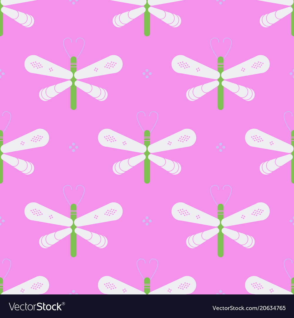 Geometric dragonfly pattern Royalty Free Vector Image