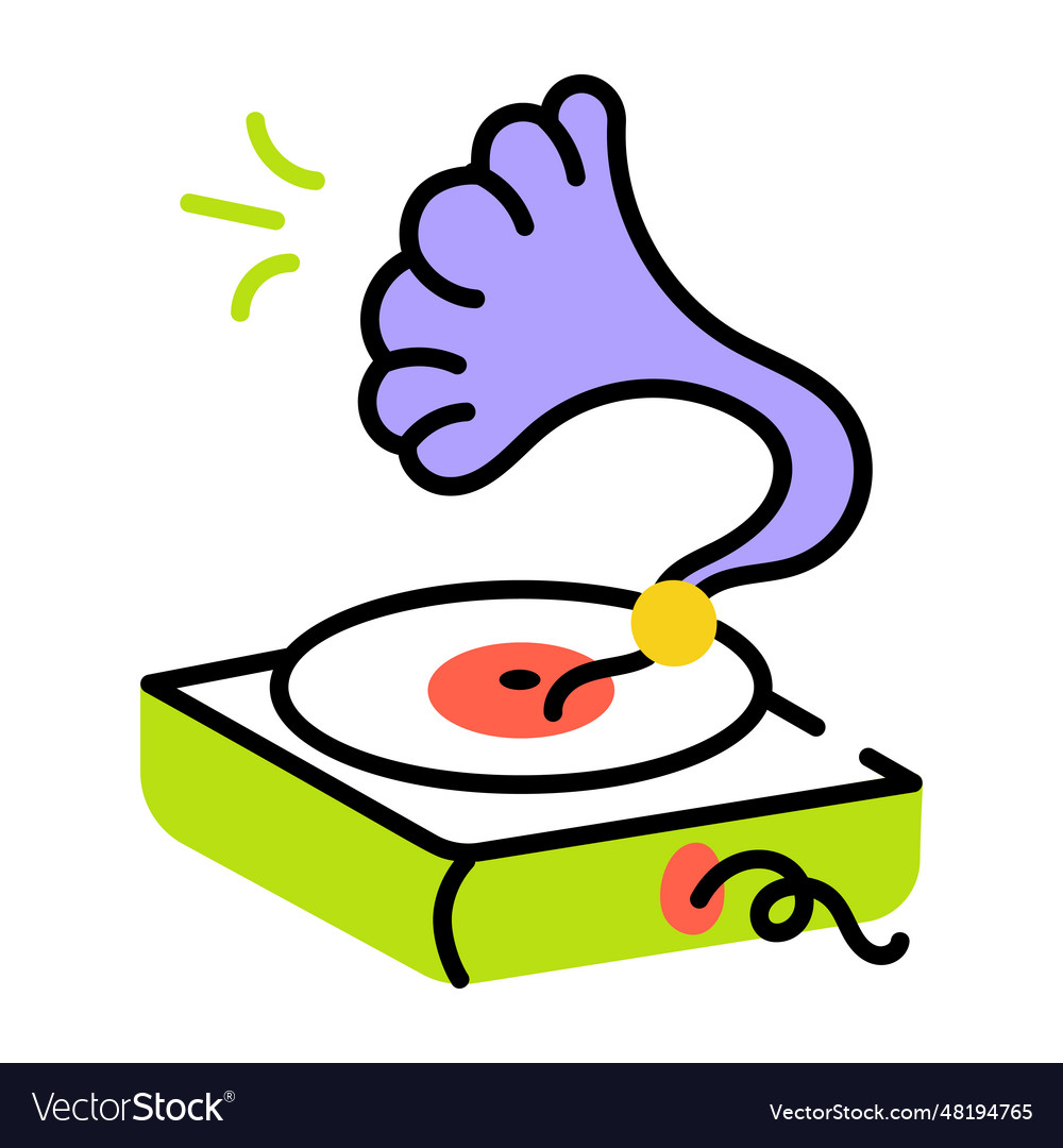 Gramophone Royalty Free Vector Image - VectorStock Gramophone Royalty Free Vector Image - VectorStock