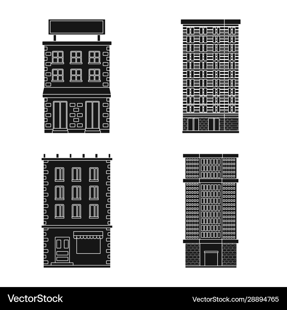 Modern and estate sign Royalty Free Vector Image