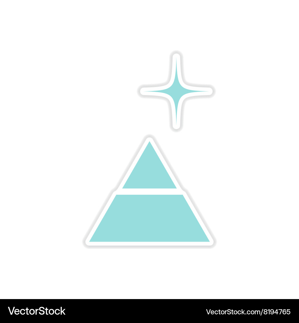 Paper sticker on white background gold bars Vector Image