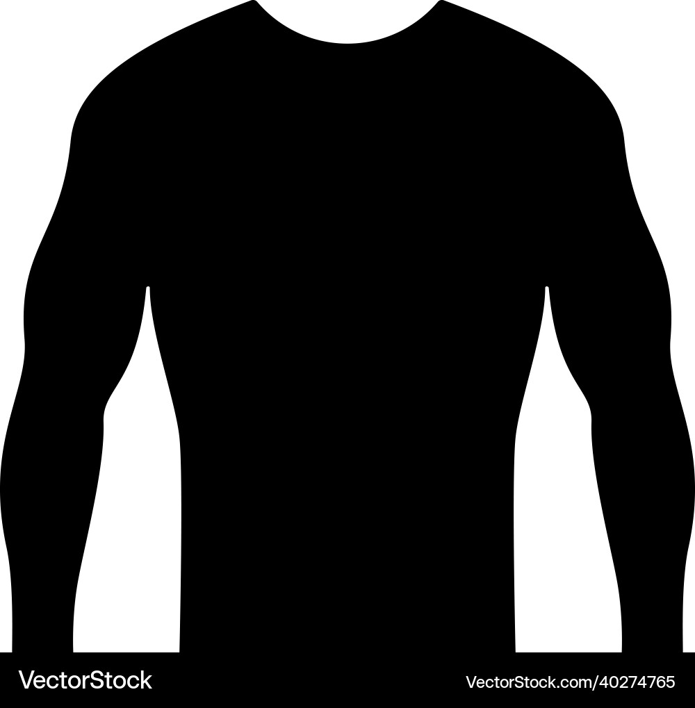 Rushguard rashguard icon black color flat style Vector Image