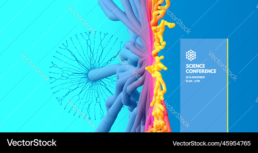 Science conference array with dynamic emitted Vector Image