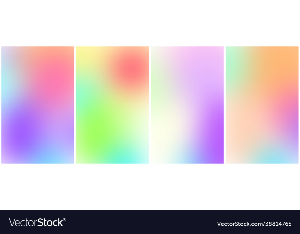 Set abstract gradient web app backgrounds Vector Image