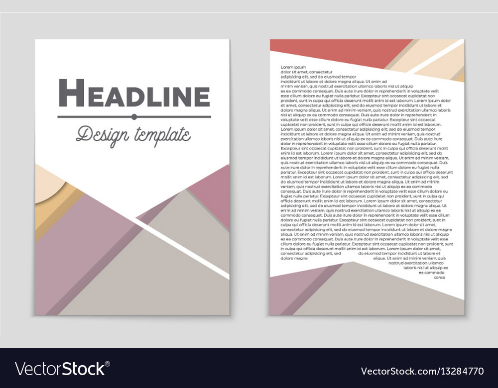 Abstract layout background set for art Royalty Free Vector