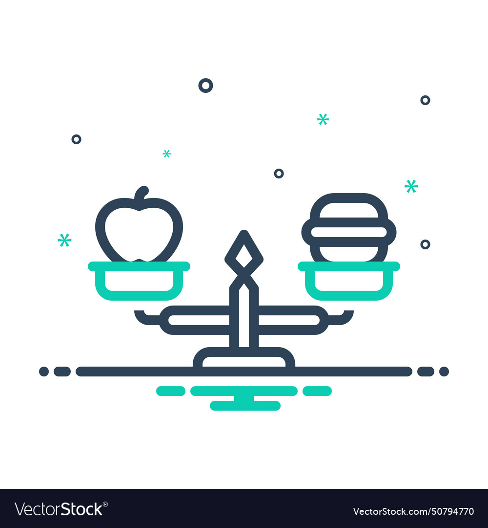 Balanced diet Royalty Free Vector Image - VectorStock