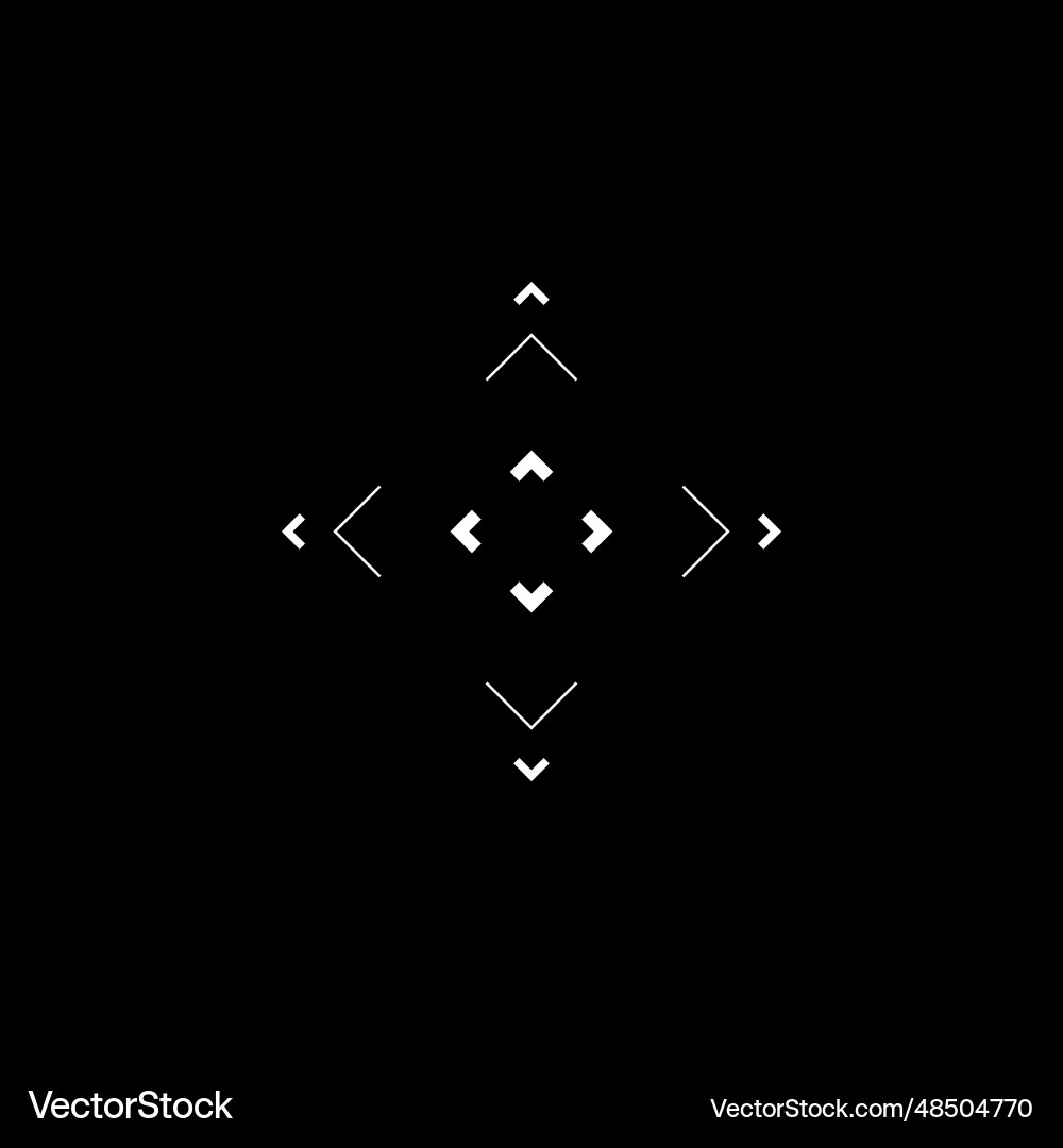 Futuristic gui rhombus aim target hud reticle Vector Image