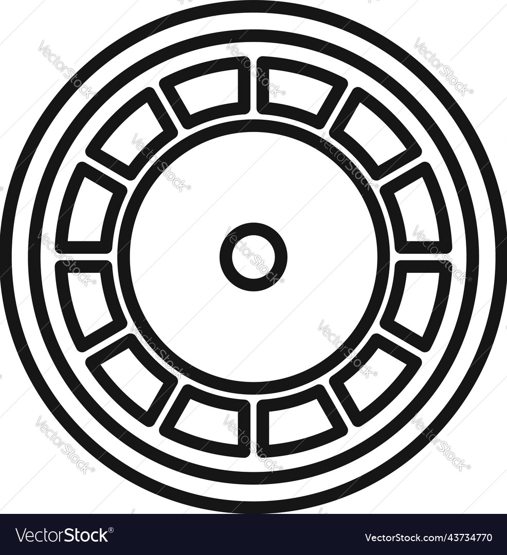 Garbage manhole icon outline sewer lid Royalty Free Vector Garbage manhole icon outline sewer lid Royalty Free Vector