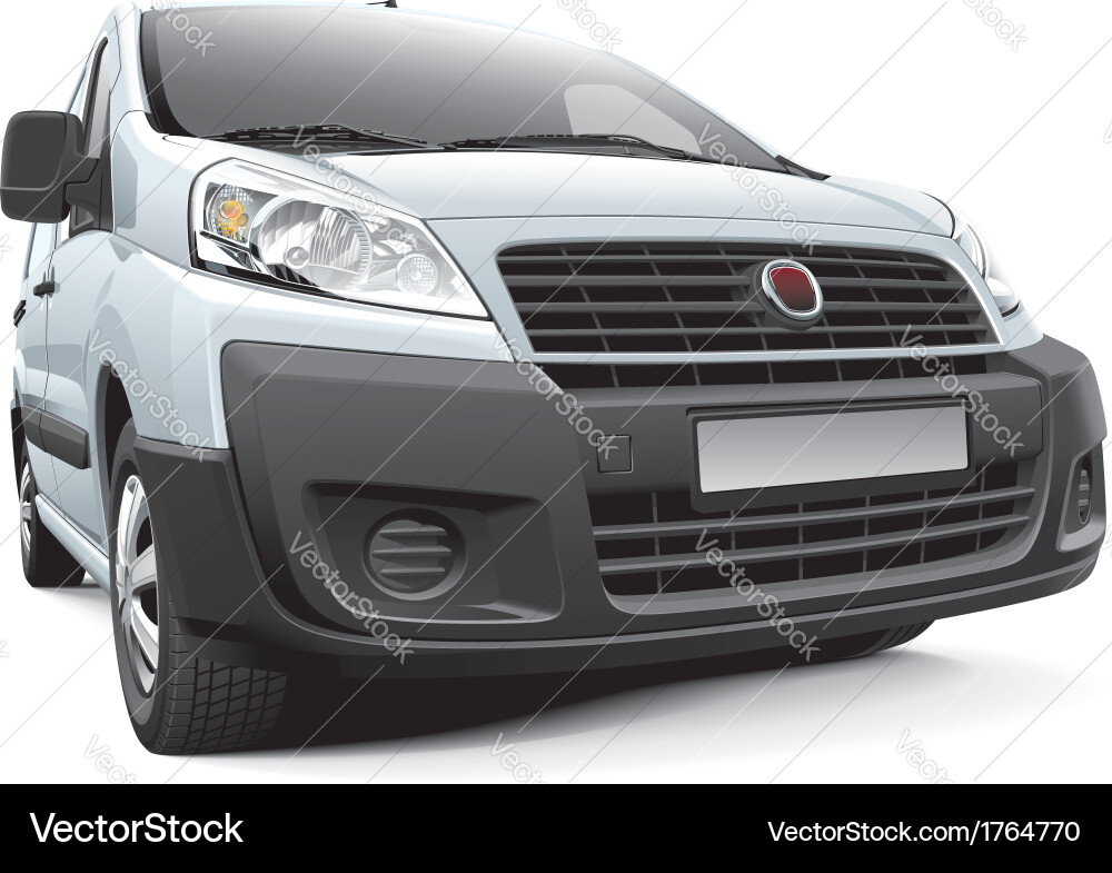 Italian light commercial vehicle Royalty Free Vector Image
