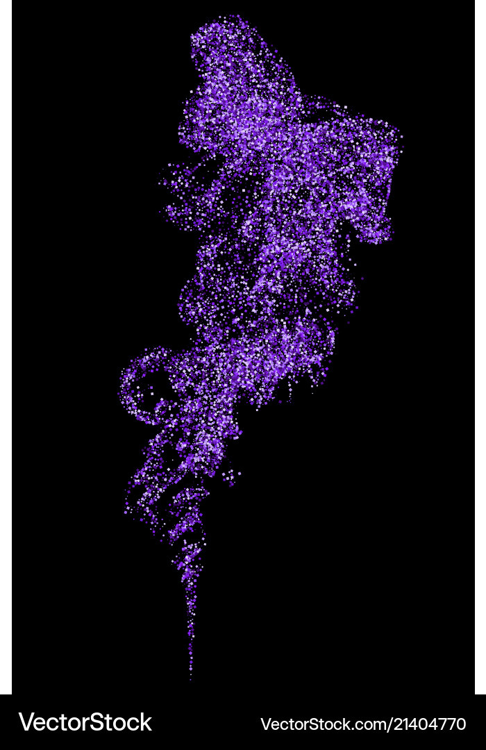 Purple explosion of confetti Royalty Free Vector Image