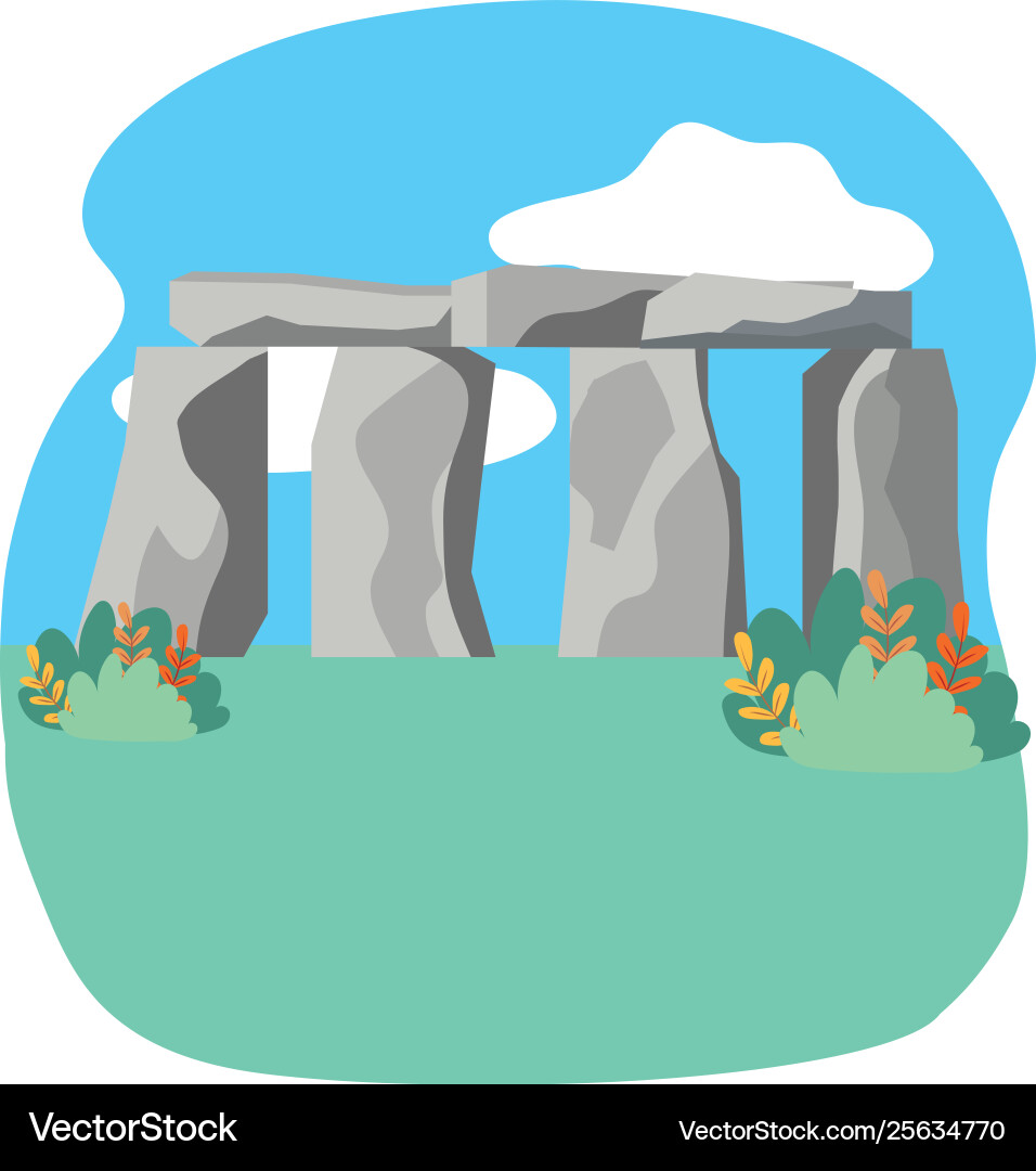 Stonehenge england landmark design Royalty Free Vector Image