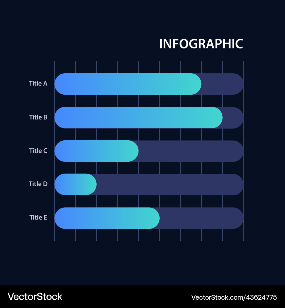 Business poll results information infographic Vector Image