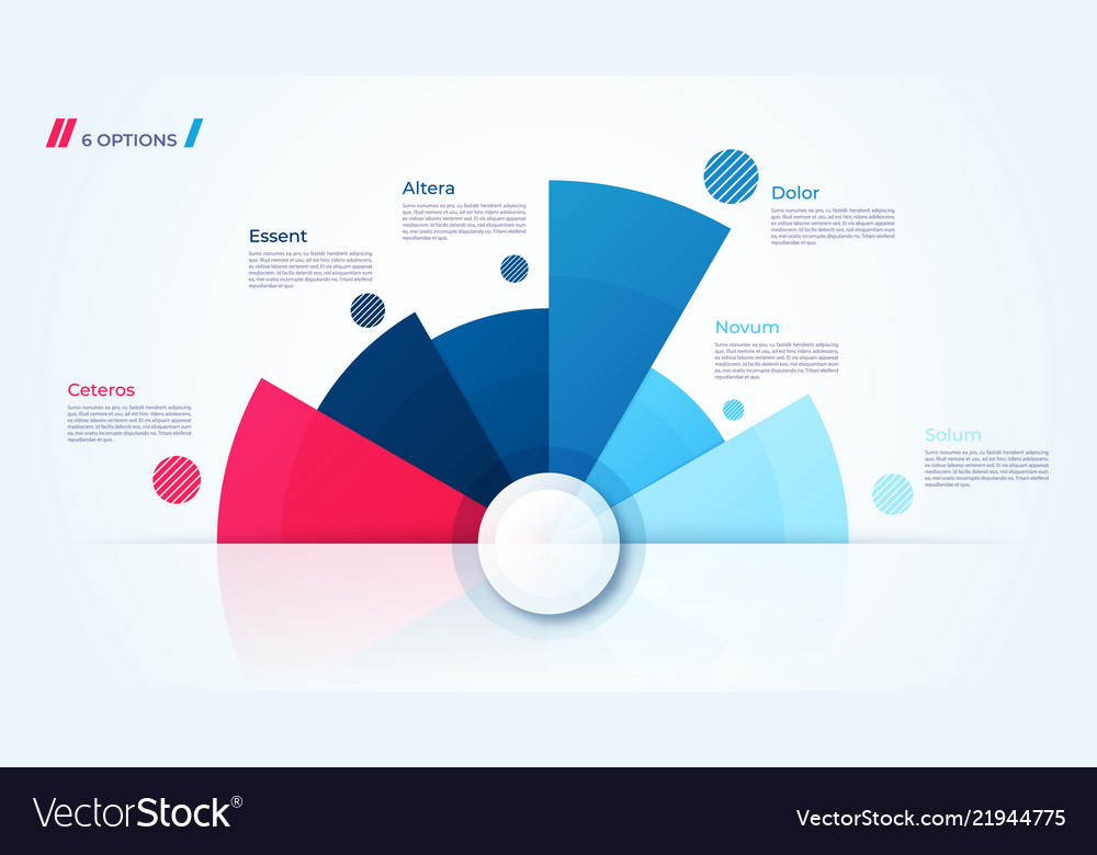 Circle chart design template for creating Vector Image