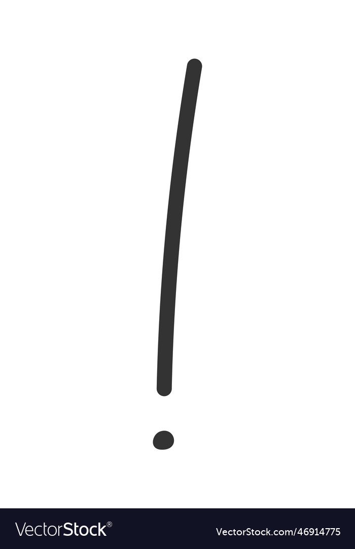 Comic exclamation mark Royalty Free Vector Image