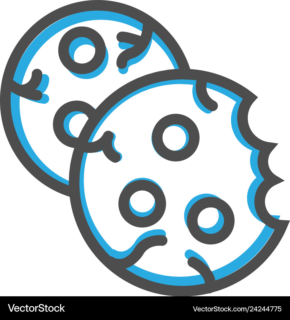 Cookies icon design gastronomy Royalty Free Vector Image