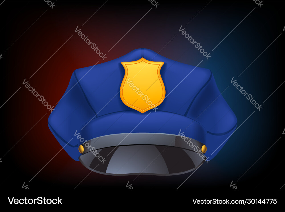Police on colorful background Royalty Free Vector Image