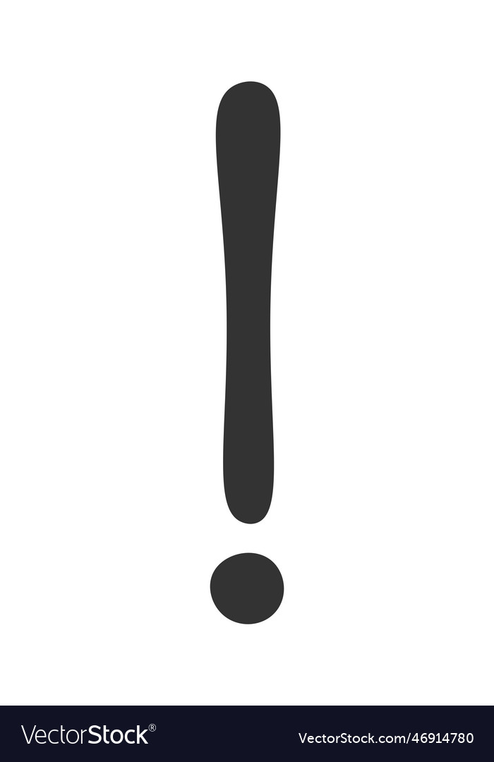 Comic exclamation mark Royalty Free Vector Image