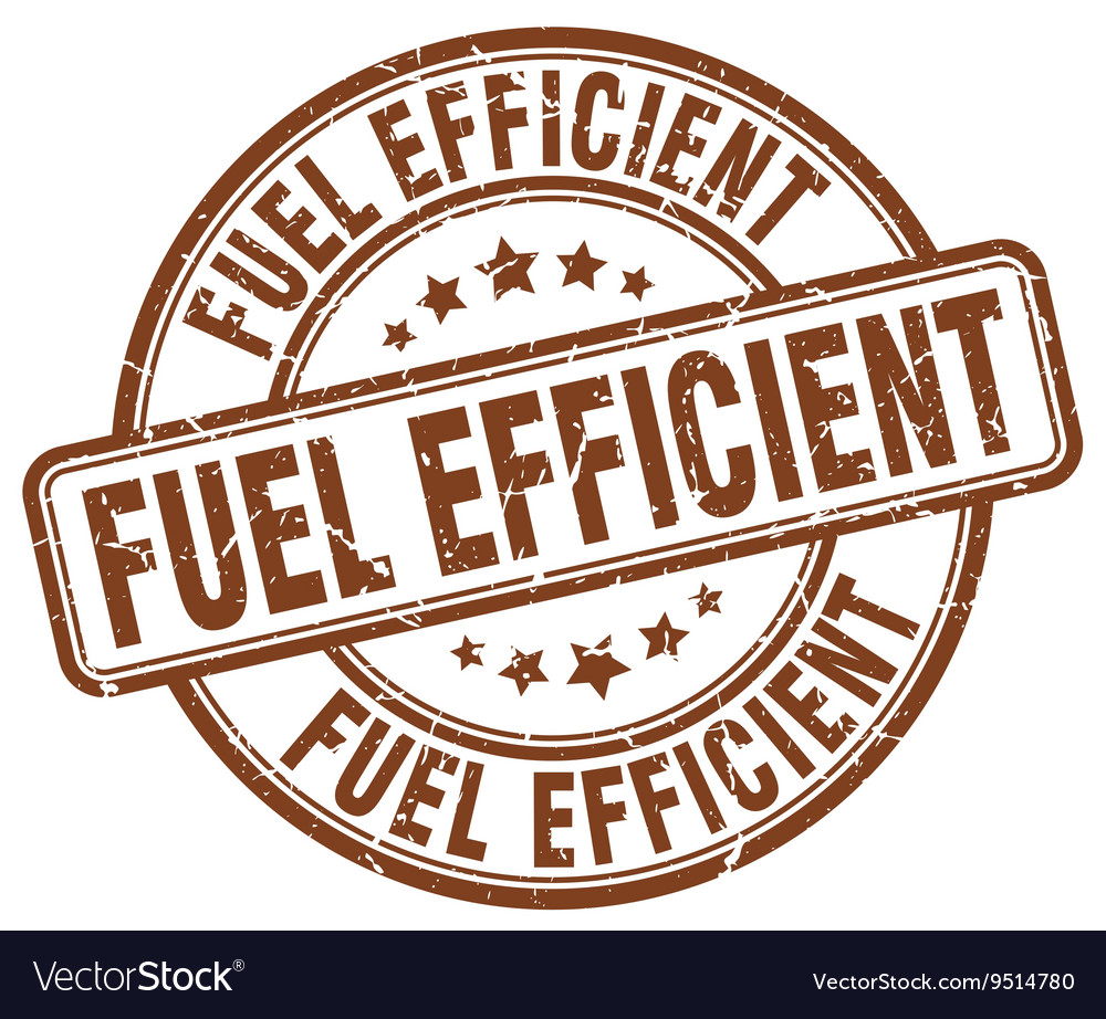Fuel efficient stamp Royalty Free Vector Image