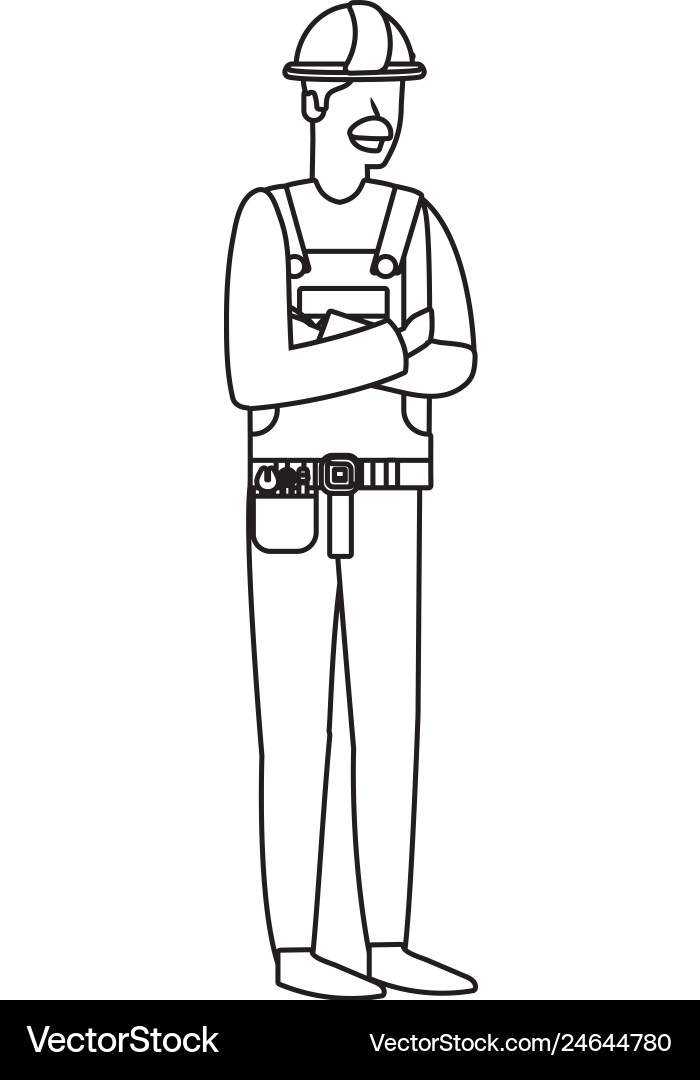 Labor day job cartoon Royalty Free Vector Image