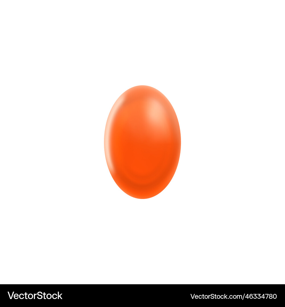 Oval red pill medication and pharmacy concepts Vector Image
