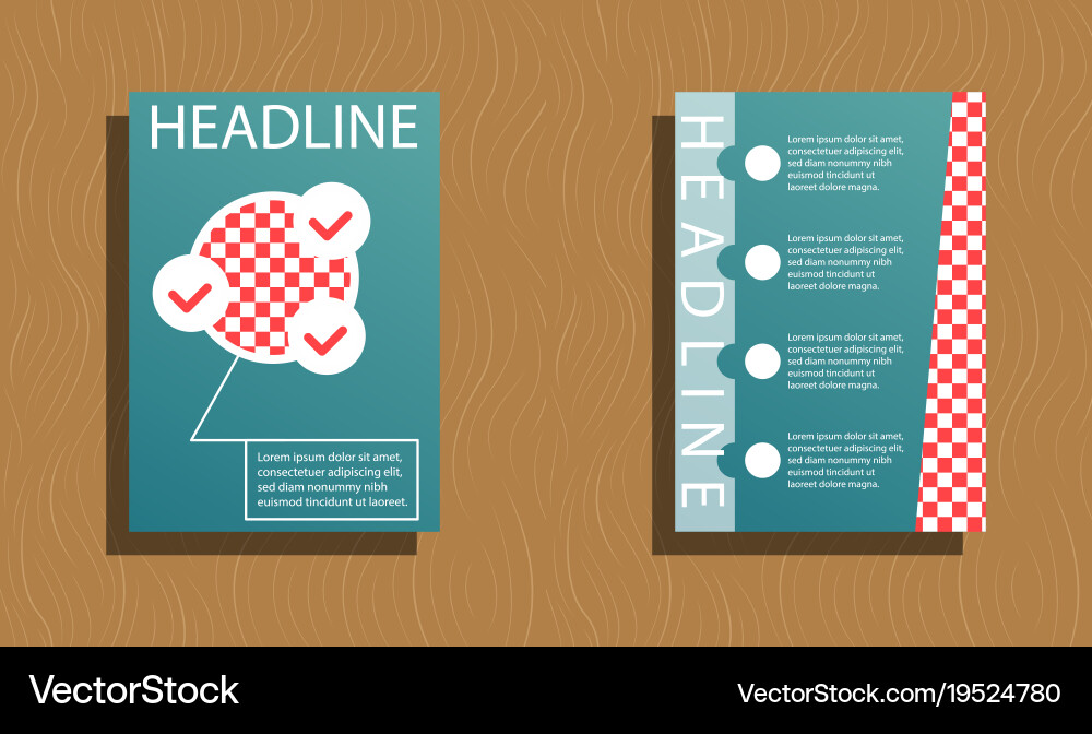 Set of layout background for art template Vector Image