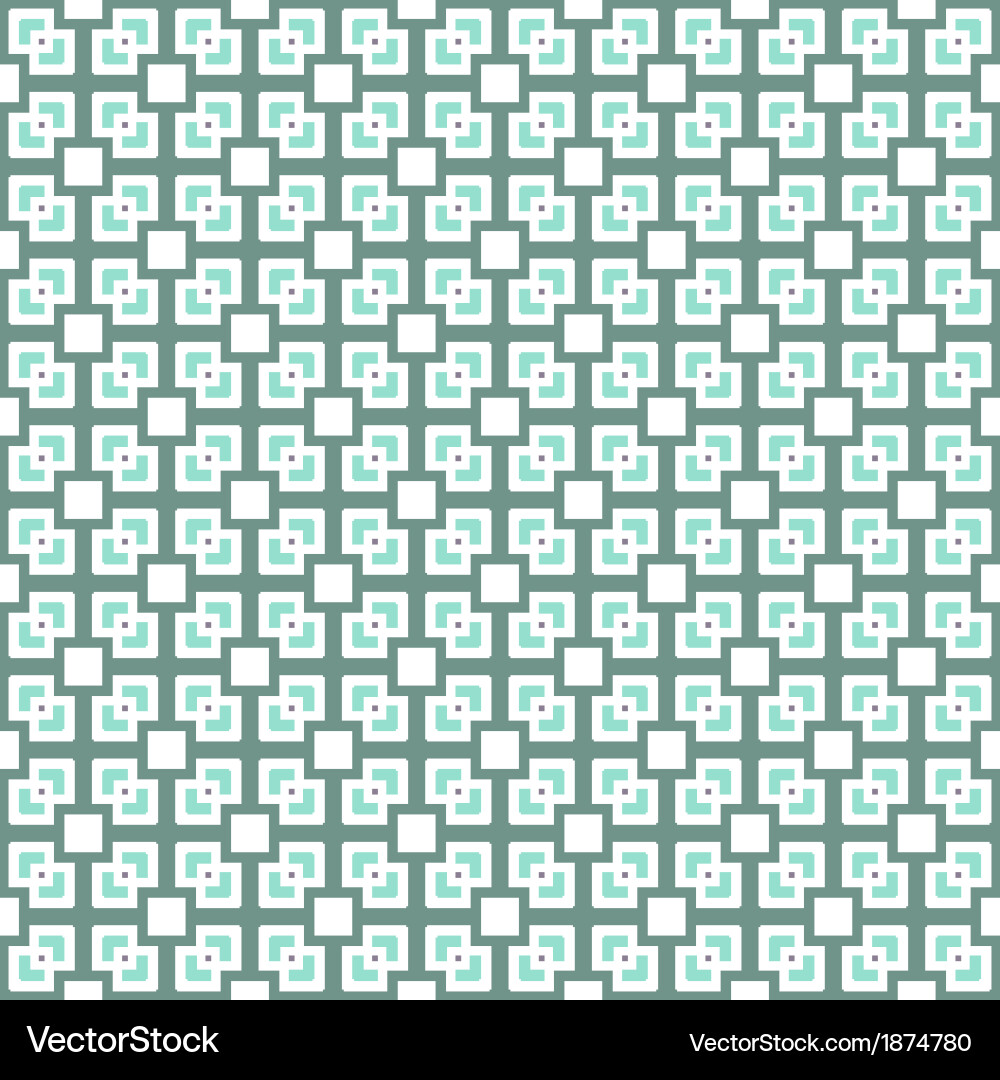 Squares and crosses abstract geometric seamless Vector Image