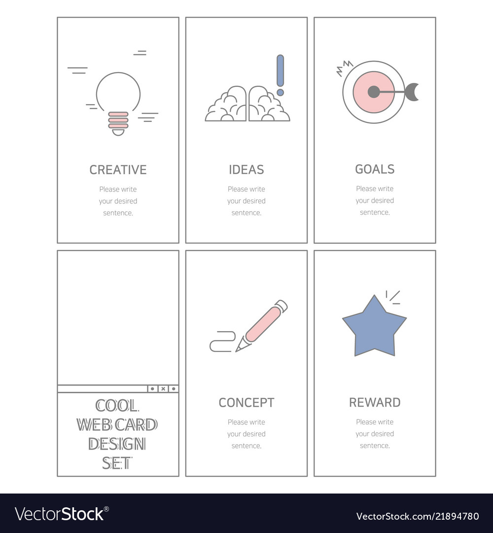 Website element web design ui Royalty Free Vector Image