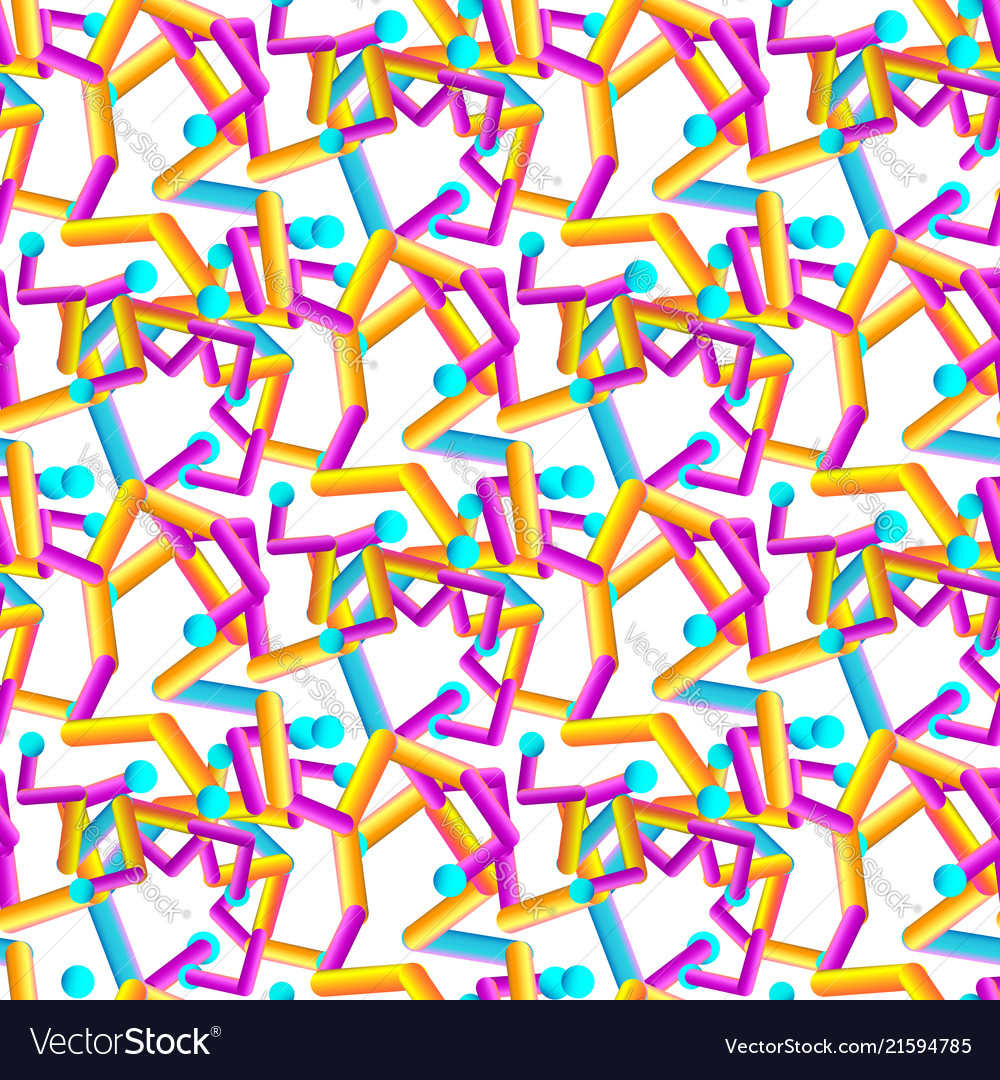 Abstract geometric seamless gradient pattern Vector Image