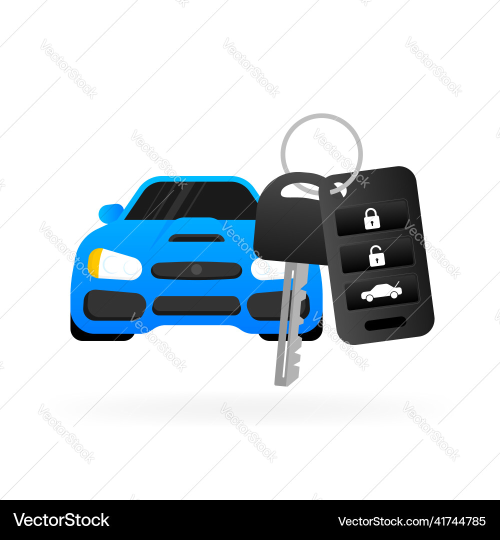 Auto key great design for any purposes blue Vector Image