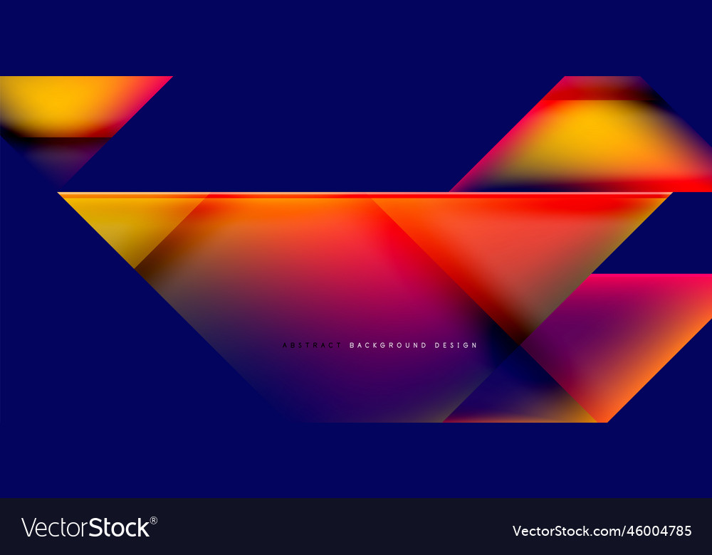 Dynamic triangle design with fluid gradient colors