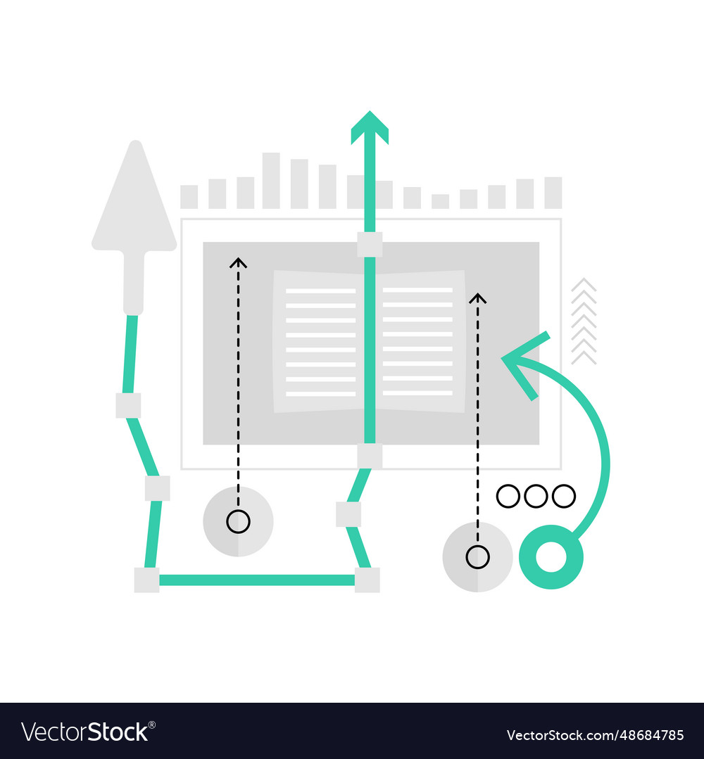 E learning education platform Royalty Free Vector Image