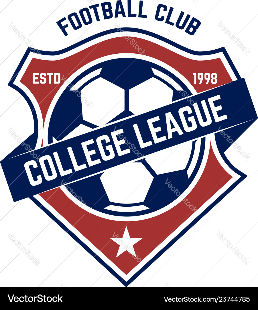 Soccer football emblems design element for logo Vector Image