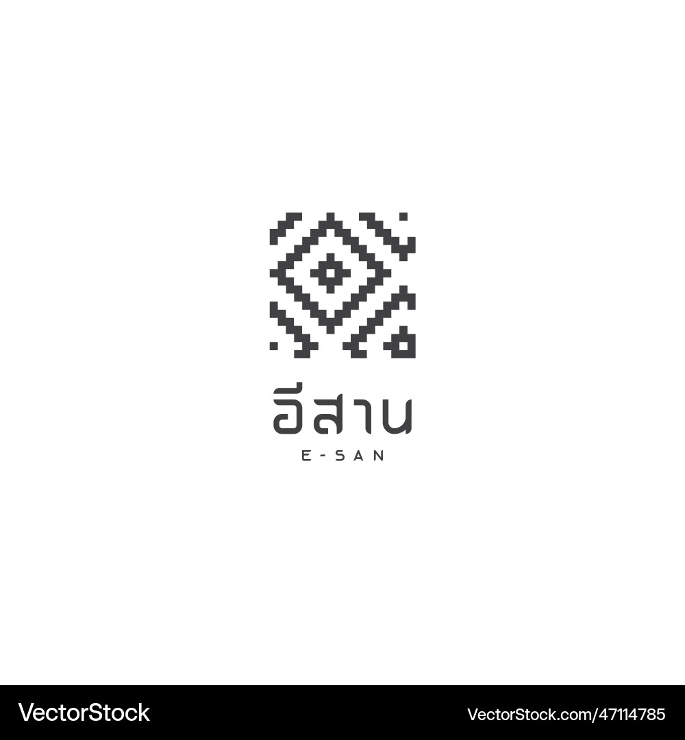 Thailand traditional graphic art design Royalty Free Vector