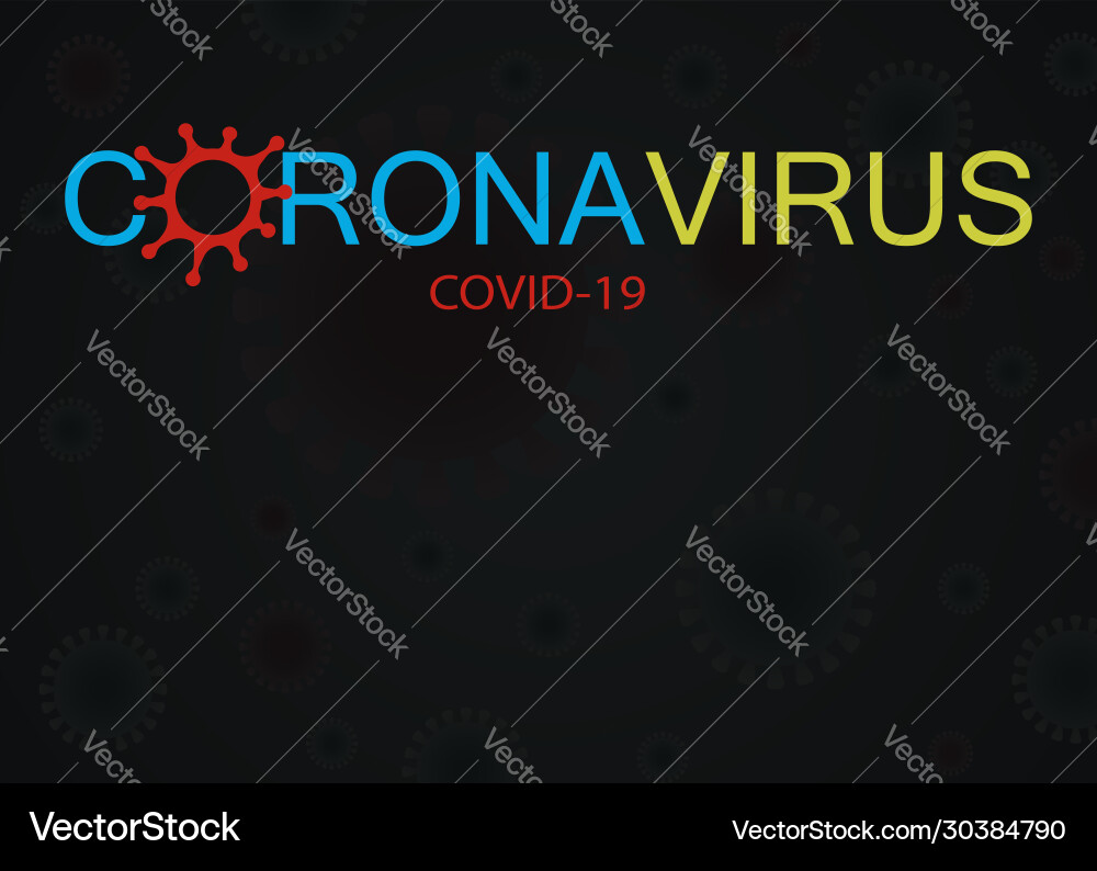 Covid19-19 coronavirus logo concept design Vector Image
