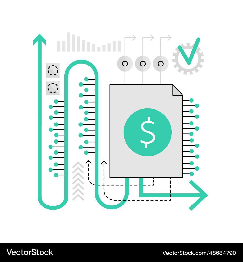 Financial investment in education Royalty Free Vector Image