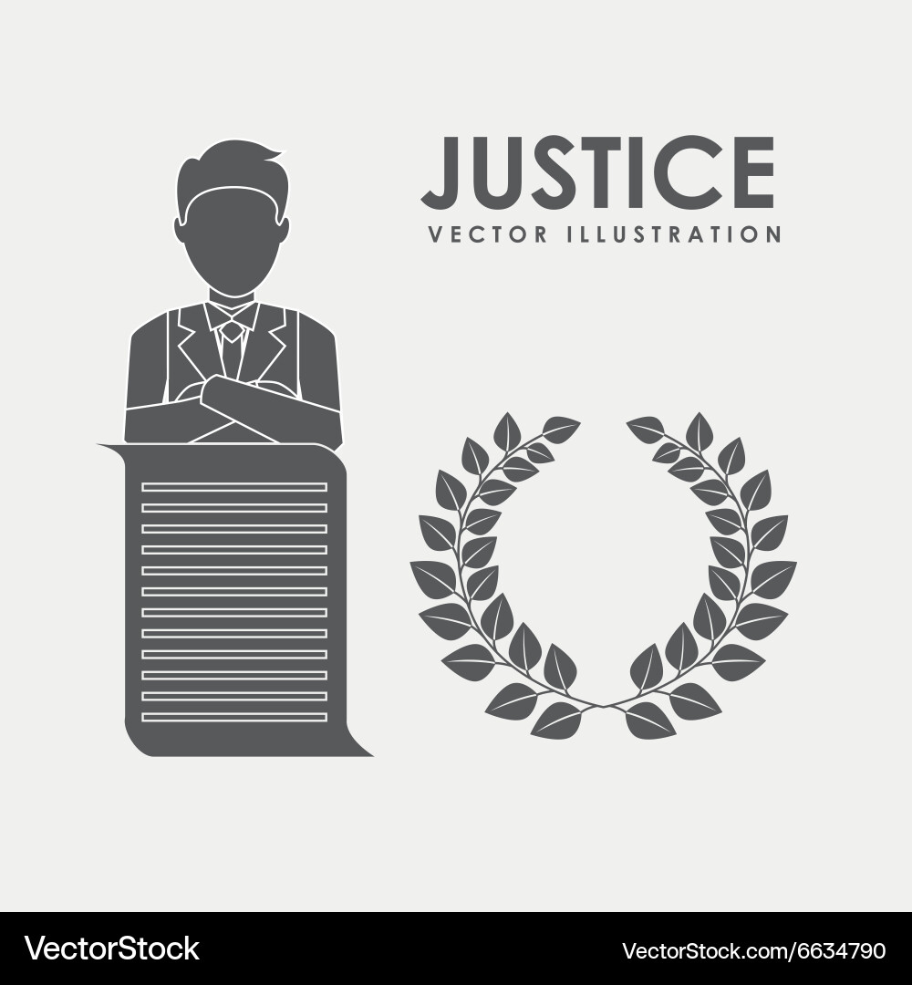 Justice and law design Royalty Free Vector Image