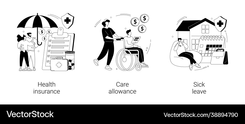 Medical care abstract concept Royalty Free Vector Image