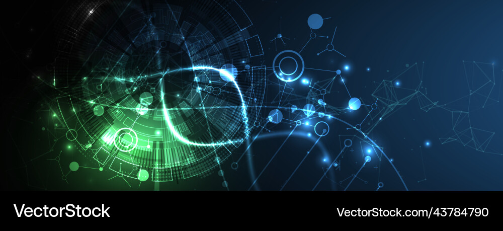 Science template wallpaper or banner with a dna Vector Image