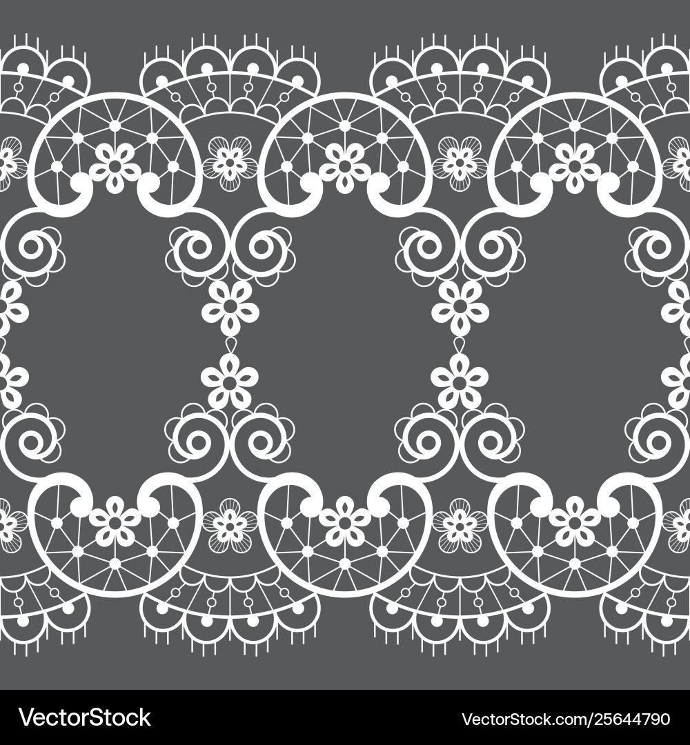 Seamless pattern - vintage lace style retro art Vector Image