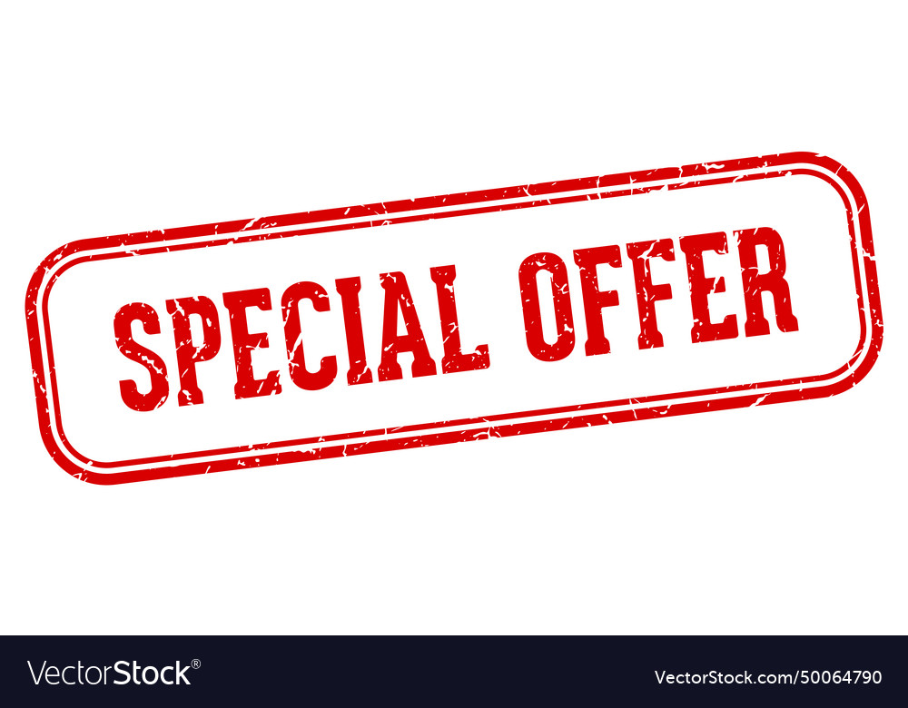 Special offer stamp rectangular Royalty Free Vector Image