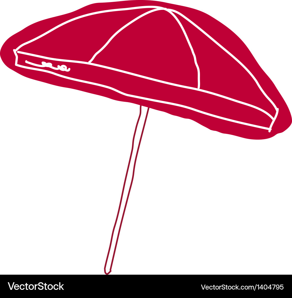 A view of parasol Royalty Free Vector Image - VectorStock