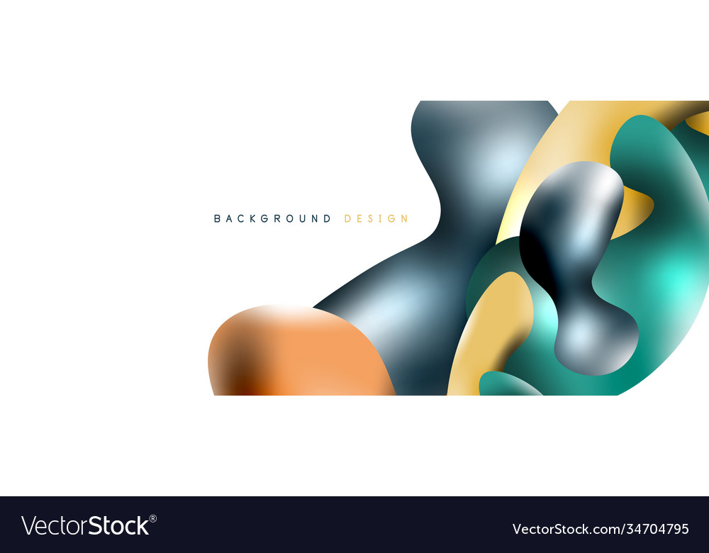 Bubbles abstract background liquid splashes Vector Image